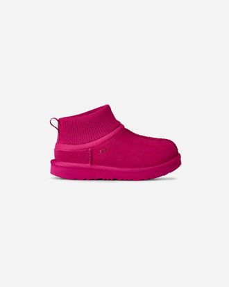 UGG Classic Ultra Mini Stretch Cuff Boot f&uuml;r Kinder in Dark Peony, Gr&ouml;&szlig;e