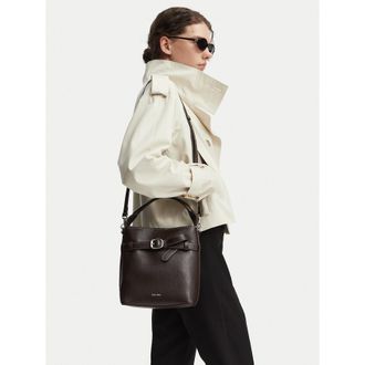 Calvin Klein Handtasche Calvin Klein Buckle Mini Bucket Crossbody LV04F3550G Braun