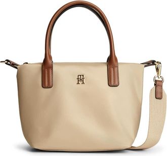 Tommy Hilfiger mini sac cabas avec bandouli&egrave;re beige-Neutre