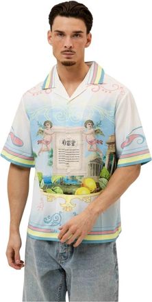 Off the Pitch Homme, Chemises, Multicolore, Taille: L Paradise Satin Shirt