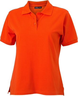James & Nicholson Damen Classic Polo Ladies Poloshirt, Orange (Dark-Orange), 42 (Herstellergr&ouml;&szlig;e: XXL)