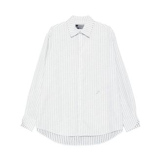 Jacquemus Homme, Chemises, Blanc, Taille: L La Chemise Letro