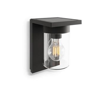 Calex Asti Applique Murale LED Solaire Ext&eacute;rieure, &Eacute;clairage de Jardin, Lampes de Cl&ocirc;ture Aliment&eacute;es par &Eacute;nergie Solaire, D&eacute;tecteur de Mouvement, &Eacute;tanche IP