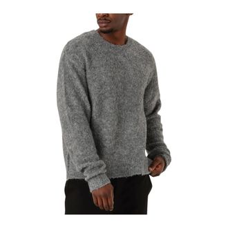 Woodbird Grauer Loop Crew Pullover f&uuml;r Herren - - Knitwear - Herren - Grau - M