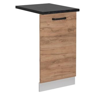 Vicco Geschirrspülblende R-Line, Goldkraft Eiche, 45 cm, ap Anthrazit