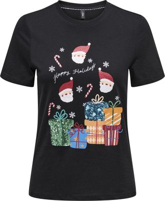 Only Onlxmas Life Yrsa Christmas S/S Top JRS
