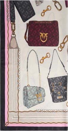 Pinko Pinko, Femme, Accessoires, Multicolore, Taille: ONE Size Foulard en m&eacute;lange de soie