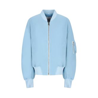 The Attico Femme, Vestes, Bleu, Taille: 34 FR Bomber Overdyed Nylon