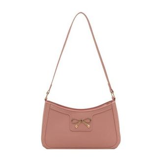 Generic Sac &agrave; bandouli&egrave;re vintage pour femme avec noeud d&eacute;coratif, sac &agrave; bandouli&egrave;re en polyur&eacute;thane avec fermeture &eacute;clair, durable et polyvalent, convient po