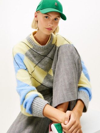 Tommy Hilfiger Strickpullover ALPACA BLEND ARGYLE C-NK LS SWT