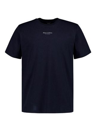 Marc O'Polo Herren T-Shirt blau Baumwolle