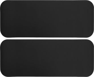 Hemoton 2 St&uuml;ck Antivibrationsmatten f&uuml;r Laufband und Heimtrainer - 70X28cm rutschfeste Trainingsmatten aus Leder mit Ger&auml;uschd&auml;mpfung Bodenschutz f&uuml;r Ellipse