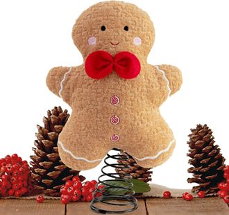 Generico Lebkuchen VPlush | Weihnachtsdekoration f&uuml;r s&uuml;&szlig;er Lebkuchenmann, Winterfest-Dekoration f&uuml;r Wohnzimmer, Kamin, Regal, Tisch und Fensterbank D