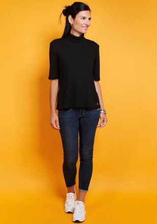 Seidel Moden Rollkragenshirt mit gerippter Struktur, MADE IN GERMANY