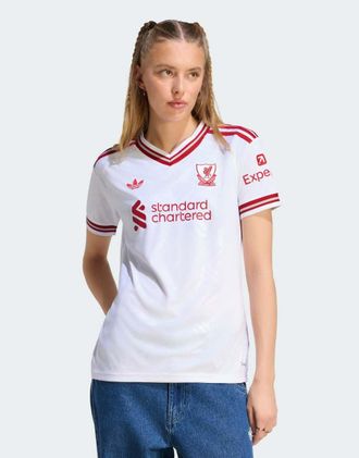 adidas Liverpool fc 26/27 Ausw&auml;rts-Trikot in Wei&szlig;