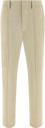 Boggi Milano Homme, Pantalons, Beige, Taille: L Pantalon B en Jersey M&eacute;lange de Coton