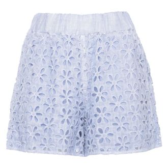 120% Lino Damen, Shorts, Blau, MGr&ouml;&szlig;e