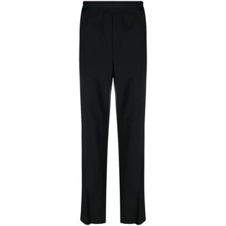 Msgm Gerades Hosenbein mit Logo-Bund - - Trousers - Herren - Grau - M