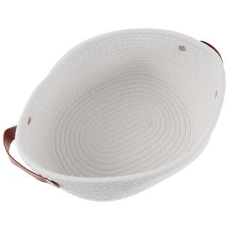 FOMIYES Baumwollseil Aufbewahrungskorb Geflochtener Korb mit Robustem Rahmen f&uuml;r Kosmetik und im Schlafzimmer und Bad