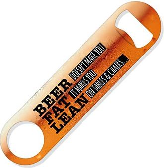 Tongue in Peach Lustiger Flaschenöffner | Bier Fat Lean | Witzbar Klinge Home Bar Pub Banter Bar Zubehör Mann Werkzeug Neuheit Wichtel | BB31