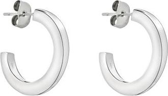 Liebeskind Liebeskind Boucles doreilles créoles Berlin LJ-1650-E-20 en acier inoxydable argenté, 2 cm, Acier inoxydable, Pas de gemme