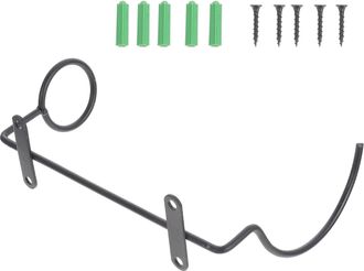 NUOBESTY MUCKLILY Wandmontiertes Weinregal aus Eisen Kompakter Flaschenhalter f&uuml;r Weinlagerung Platzsparend und Robust Schwarze Barhalterung f&uuml;r Zuhause und K&uuml;