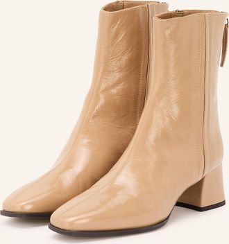 Unisa Lackstiefeletten Lucas beige