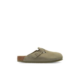 Birkenstock Boston Suede Regular Fit - - Shoes - Herren - Gr&uuml;n - 43 EU