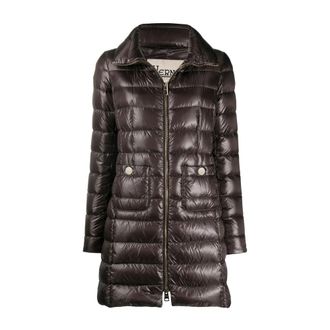 Herno Gesteppter Brauner Daunenmantel - - Jackets - Damen - Braun - M