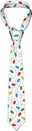 Generic Cravate Ampoule Lumineuse Rainbow De No&euml;l Jumusi Classique Tie &Eacute;l&eacute;gant Cravate DAffaires Pour Accessoires C&eacute;l&eacute;brations Affaires