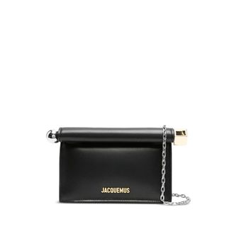 Jacquemus Femme, Sacs, Noir, Taille: ONE Size Small Rond Carr&eacute; Clutch