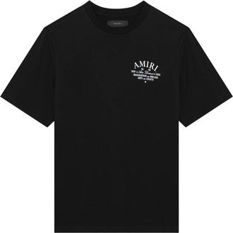 Amiri Homme, Tops, Noir, Taille: XL T-shirt col rond &agrave; manches courtes