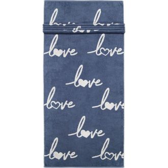CawÖ Strandtücher Campus Love 835 Nachtblau - 17