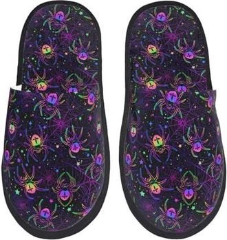 Generic Imprimé DAraignées Multicolores Pantoufle Légères Pantoufles Maison Chaussures Pour Extérieur Chambre Femme M