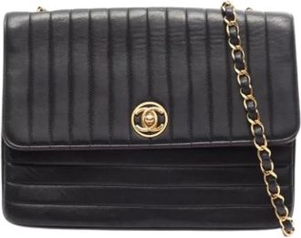 Chanel Sac bandouli&egrave;re vintage Pre-owned - Femme - Pre-owned - Noir - Taille: ONE Size