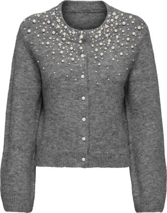 Only Onlmiggie Ls O-Neck Pearl Cardi KNT Noos