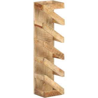 vidaXL Weinregal f&uuml;r 5 Flaschen Mango Massivholz vidaXL