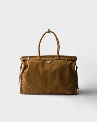 Prada Bonnie Tote Bag aus Wildleder