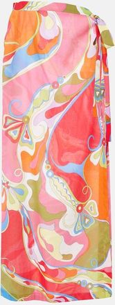 Pucci Pareo Orchidee aus Baumwollmusselin