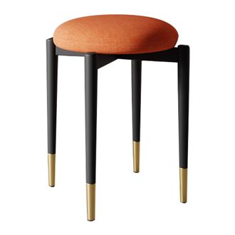 Generic Barhocker aus technischem Stoff, K&uuml;chen- und Esszimmerstuhl, Schminktischhocker mit 4 stabilen Metallbeinen, 29 cm x 46 cm