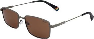 Polaroid Lunettes unisexes pour adulte, Gris, 56/17/145