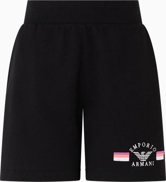 Emporio Armani Damen Bermuda Short Trainingshose, Schwarz, XS