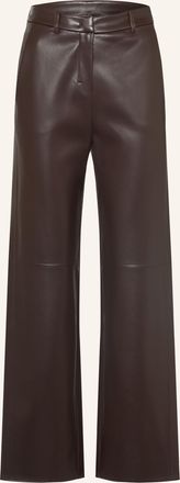 Max Mara Hose Sospiro In Lederoptik braun