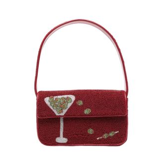 Staud Tommy Beaded Bag - - Bags - Damen - Rot - ONE SIZE