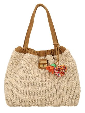 Marc Jacobs Womens Tote Bag Cristina Beige Polyethylene Handbags Hand