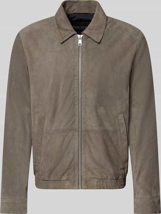Marc O'Polo Regular Fit Lederjacke aus echtem Ziegenleder