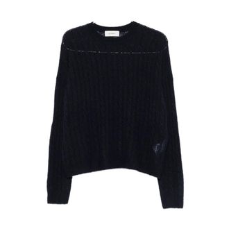 Lisa Yang Damen, Strickwaren, Blau, XSGr&ouml;&szlig;e
