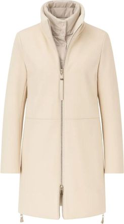 Duno Femme, Manteaux, Beige, Taille: 40 FR Manteau Crois&eacute;