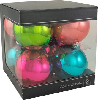 Th&uuml;ringer Glasdesign Glaskugeln D8cm 8er