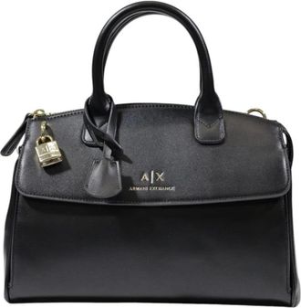 A|X Armani Exchange Femme, Sacs, Noir, Taille: ONE Size Sac &agrave; main avec bandouli&egrave;re et fermeture &eacute;clair
